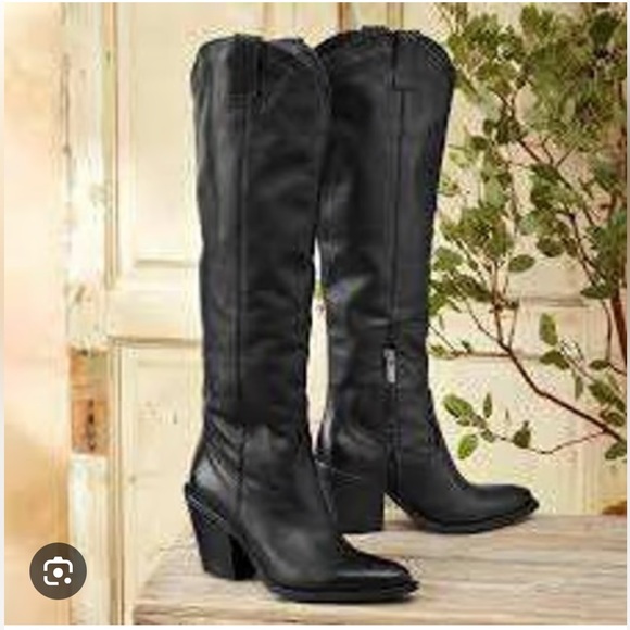 Sundance | Shoes | Sundance Black Leather Cavaliere Boots | Poshmark